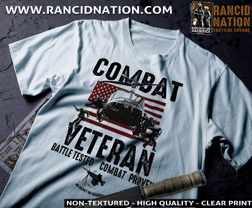 Military t shirts - Combat Veteran t shirt with graphics